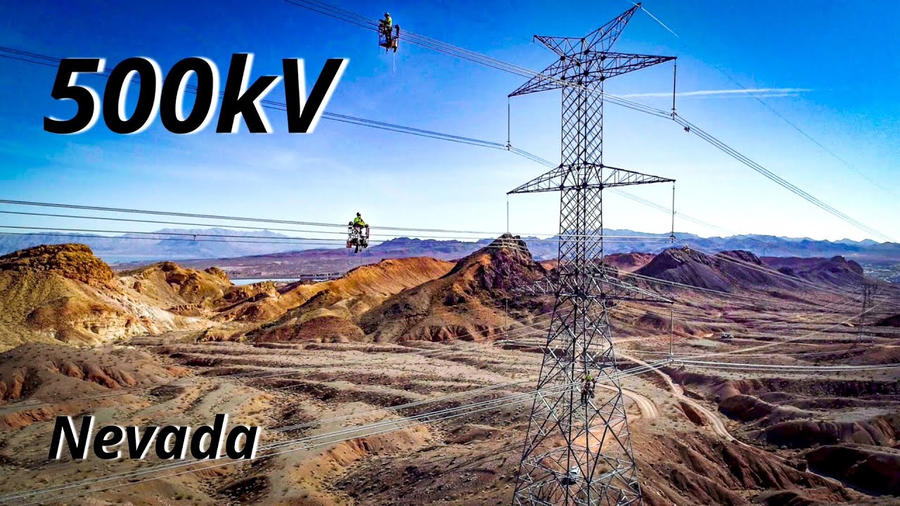 500kV transmission lines in Nevada, U.S.A. 🇺🇲 - YouTube