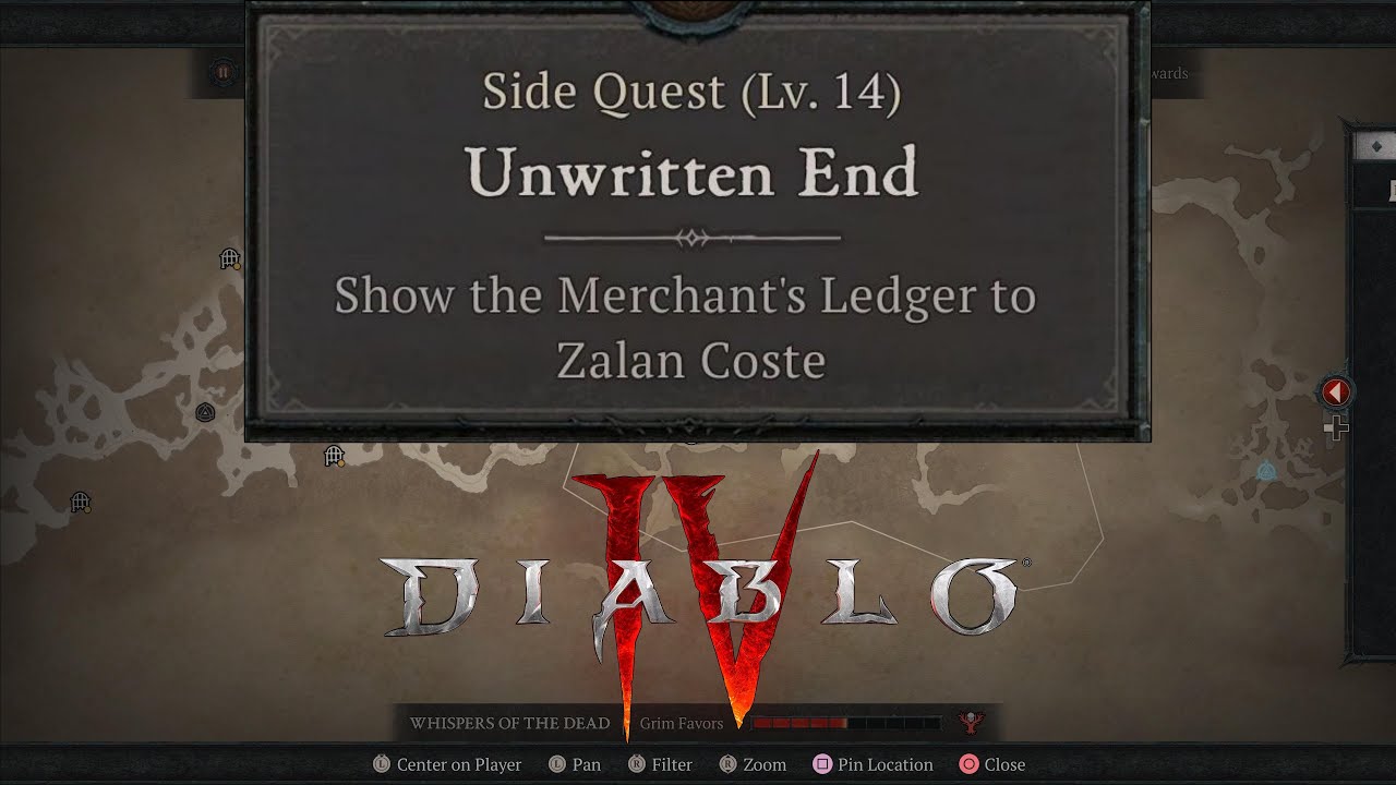 Diablo 4 Side Quests: Unwritten End - YouTube