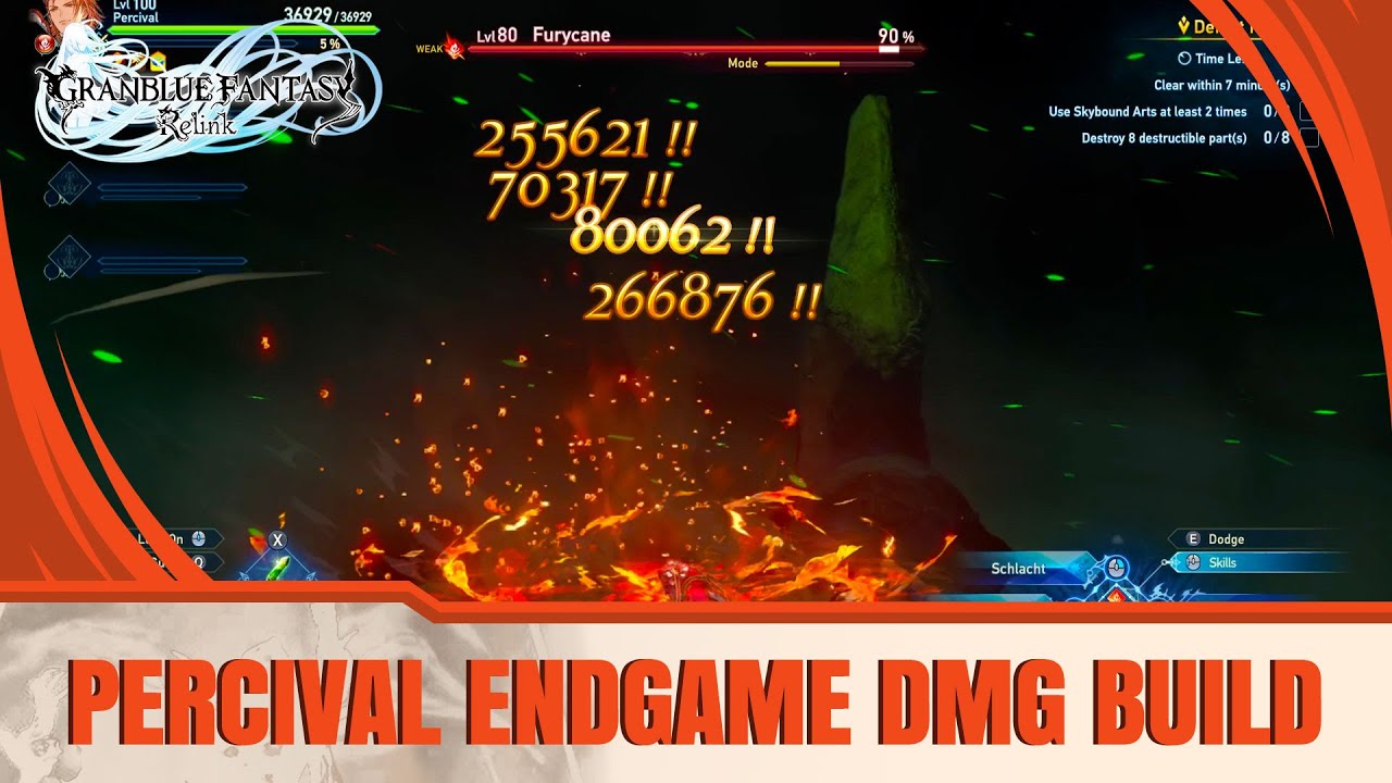 Granblue Fantasy: Relink - Endgame Percival (DPS build) - YouTube