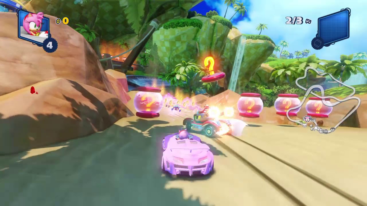 Team Sonic Racing Lost Palace Amy Rose - YouTube