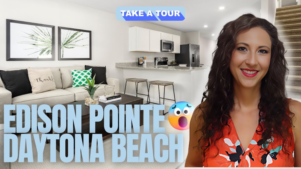 Tour Ryan Homes at Edison Pointe | New Townhouses in Daytona - YouTube