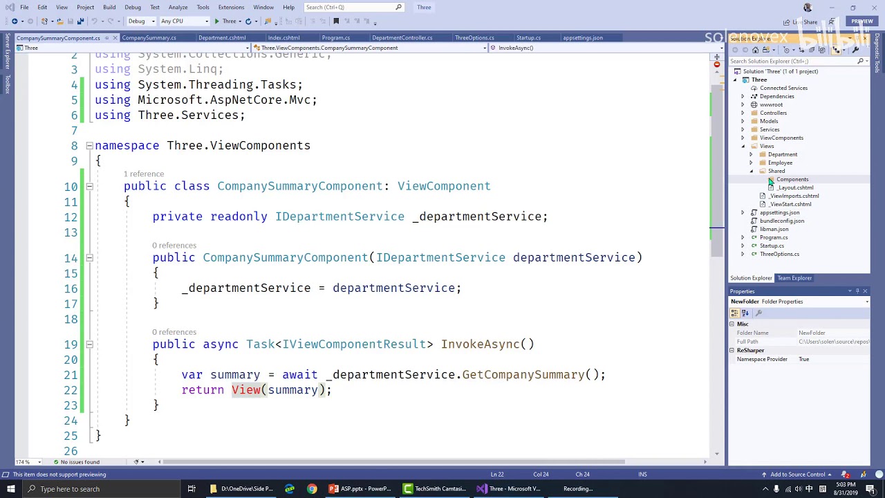 高清 1080P ASP NET Core 3 0 入门视频（完结） P7 View Component - YouTube
