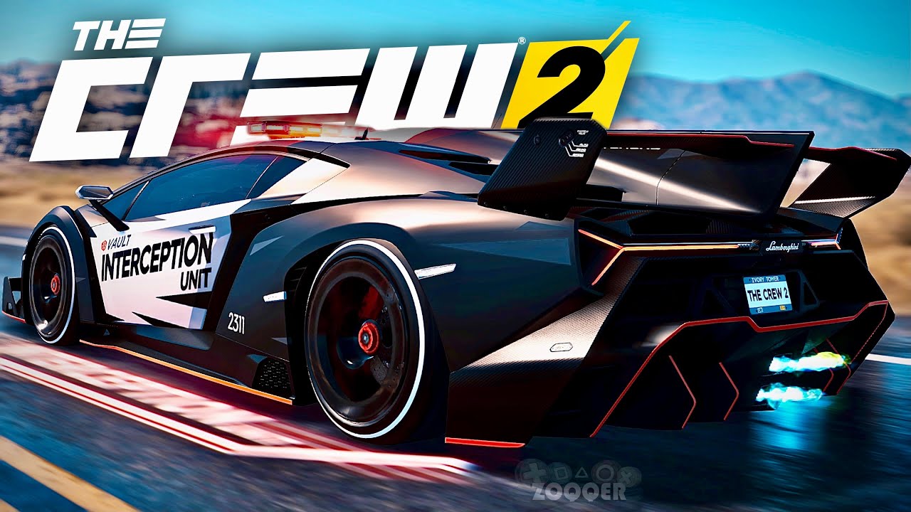 POLICE Hypercar Lamborghini Veneno Tuning - The Crew 2 - YouTube