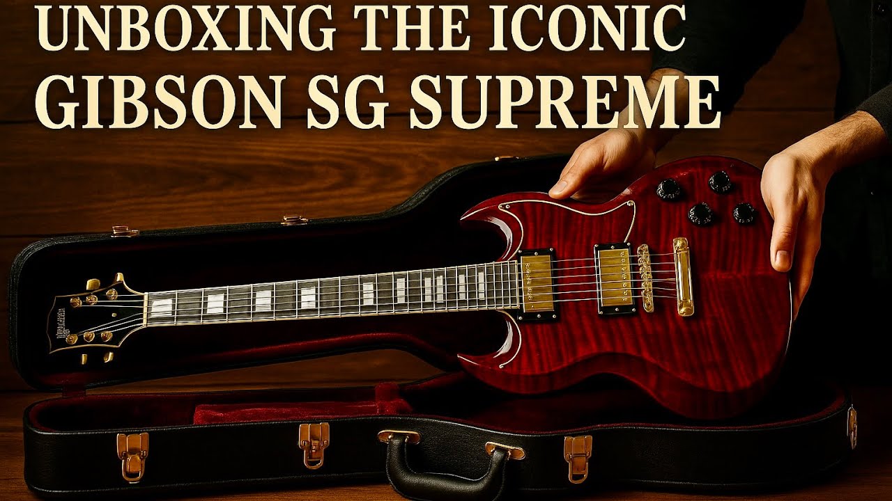 Unboxing The Gibson SG Supreme: A Legendary Guitar Unveiled - YouTube
