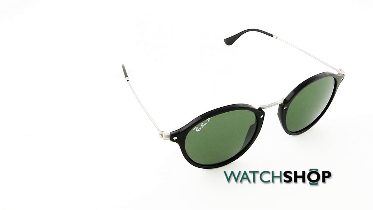 Ray-Ban Men's Round Fleck Sunglasses (RB2447-901/58-49) - YouTube