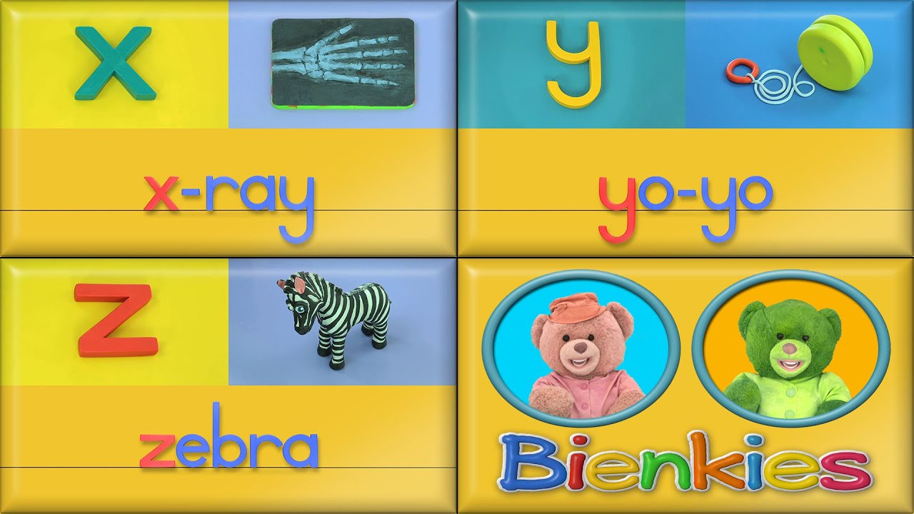 Bienkies Alphabet | x is for x-ray - xyz - YouTube