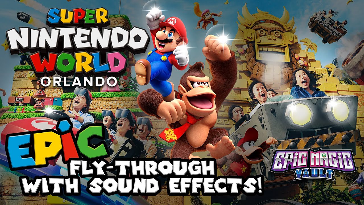 Epic Sound Effects at Super Nintendo Land! #epicuniverse - YouTube