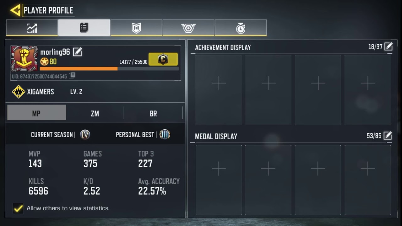 My Cod Mobile stats so far!!!!! - YouTube