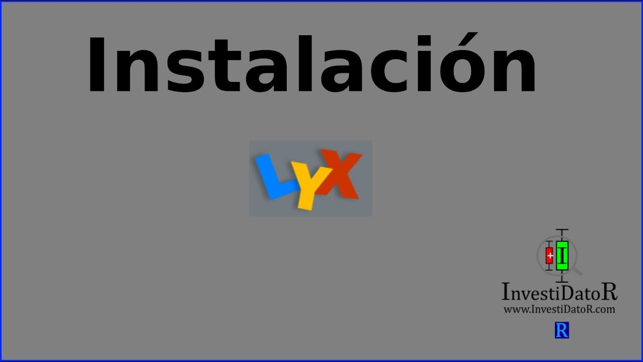 Descarga e instalacion de LyX - YouTube