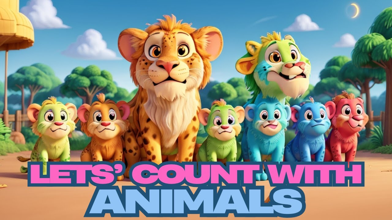Counting with Animals! Fun SingAlong Numbers Song for Kids - YouTube