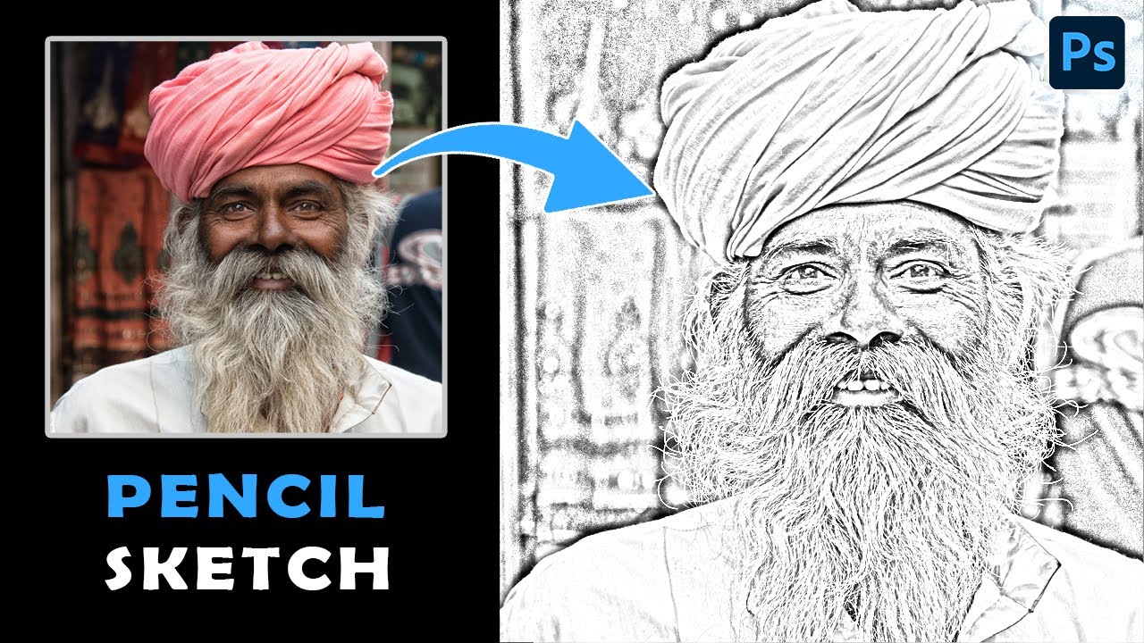 Pencil Sketch Effect / Photoshop Tutorial #tutorial #photoshop # ...