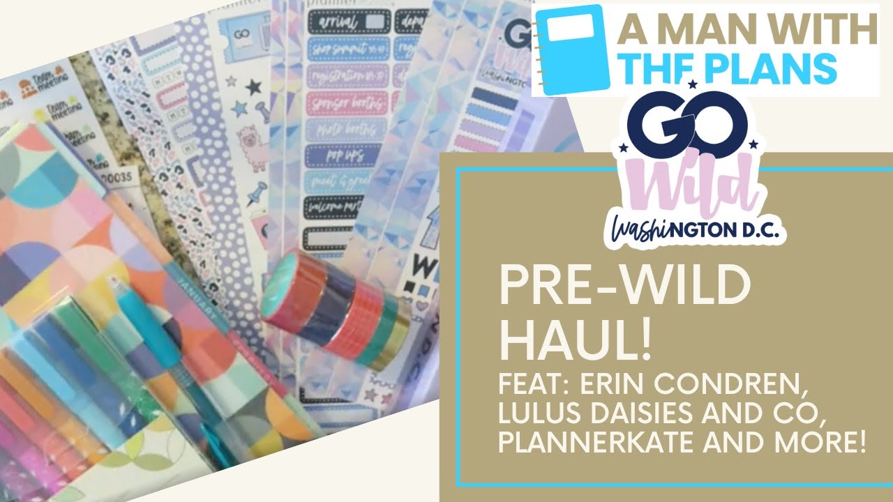 Go Wild, Planner Kate and Erin Condren Haul | So Many Goodies! - YouTube