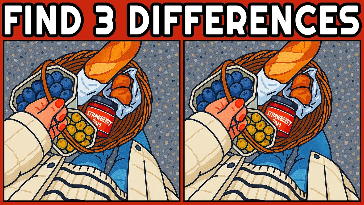 🧠 Spot the Difference Game | You Won't Find All 3 Differences《Tricky ...
