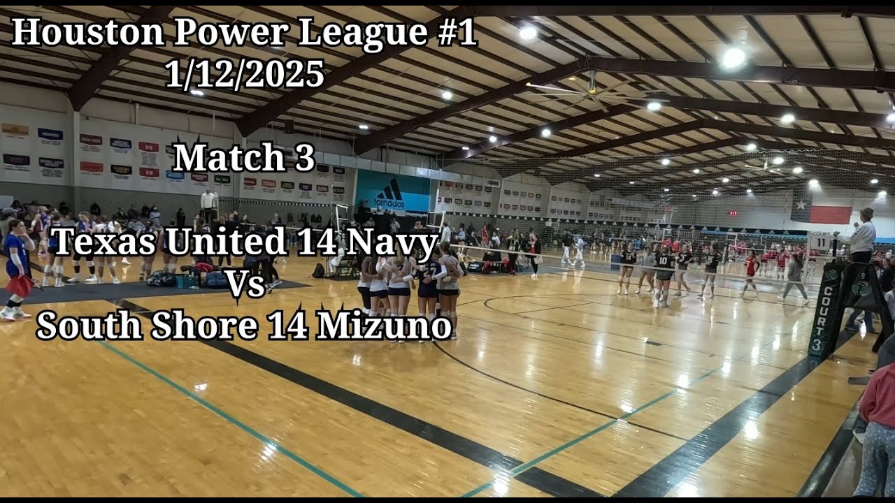Houston Power League - 1/12/2025 - Match 3 - Texas United 14 Navy vs ...