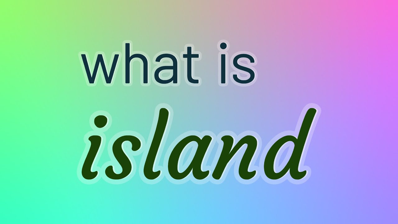 Island - 87 English Vocabulary Flashcards - YouTube