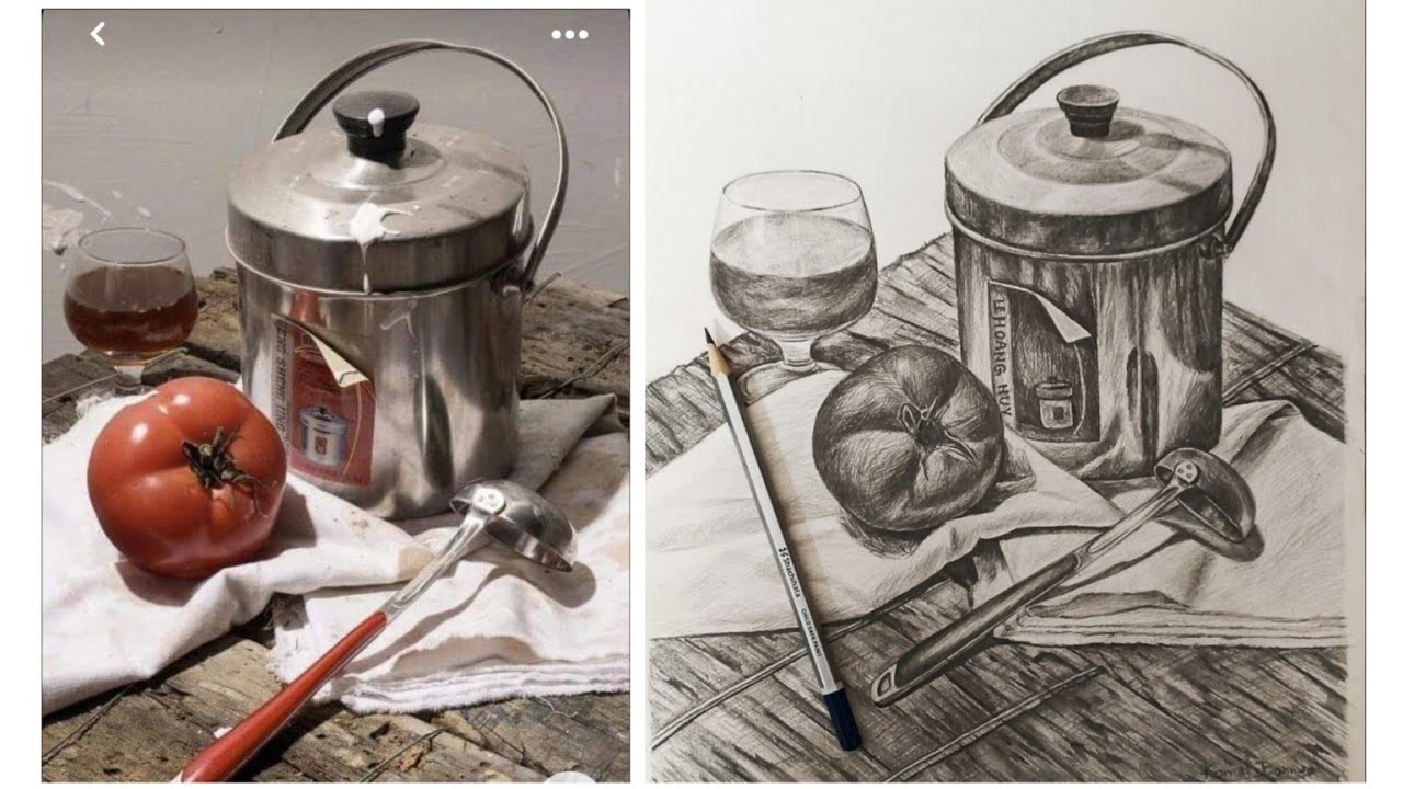 Tutorial of Still Life Drawing | How to sketch & Shade | - YouTube
