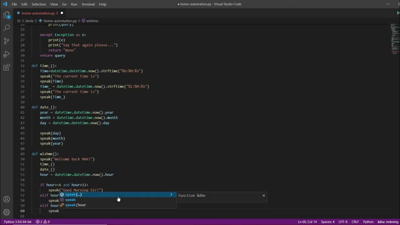 16. Wish me Function | Home Automation using Arduino, Smart Phone App and Jarvis [Must Watch ...