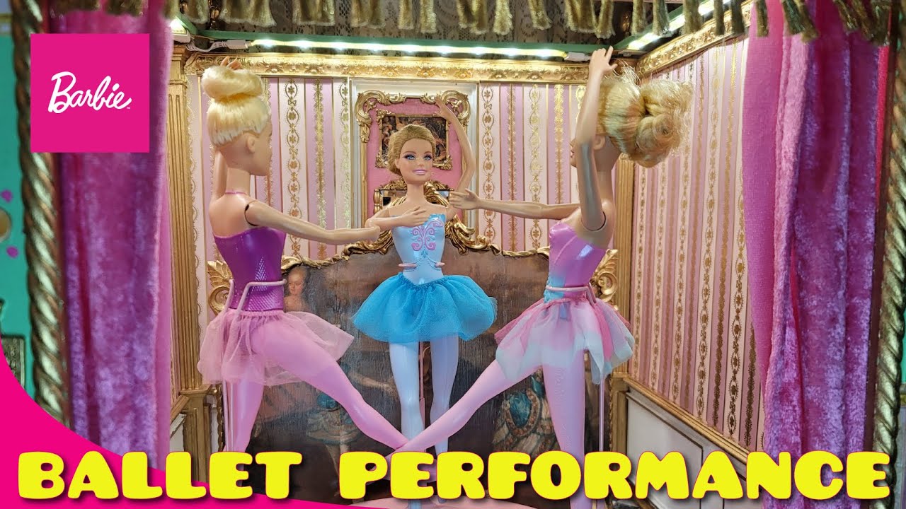 Barbie Ballet Performance with her friends - Dolly Dreamland Ballerinas ...