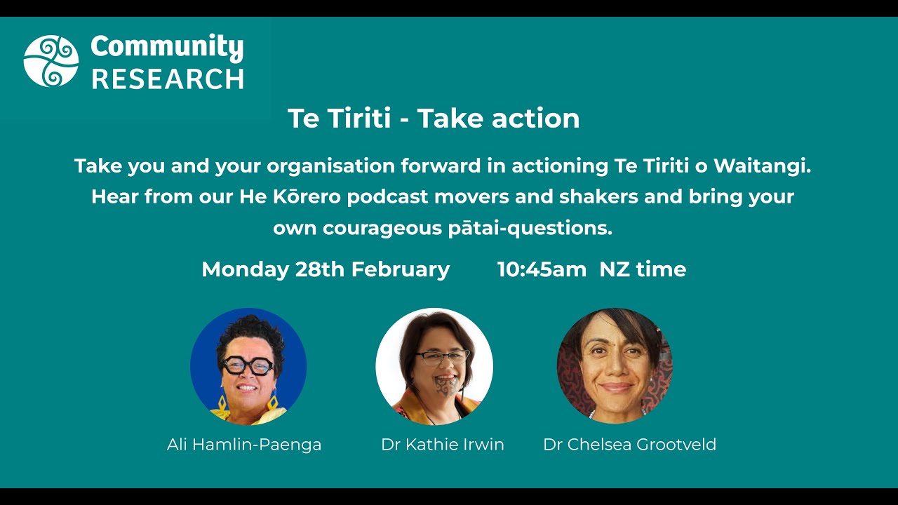 Te Tiriti – Take action: Become a dynamic Treaty partner - YouTube