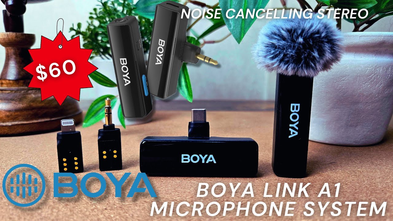 BOYA LINK A1 Modular Wireless Microphone System (Noise Cancelling ...