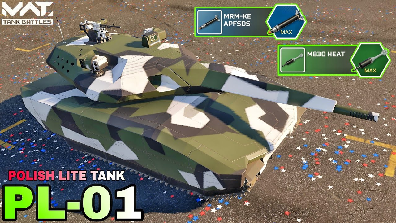 PL-01 Lite Tank With Full Mk3 Max Gameplay 🔥 MWT : TANK BATTLES - YouTube
