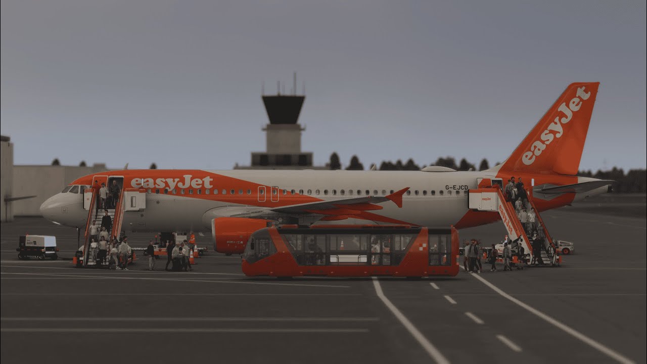 4K MICROSOFT FLIGHT SIMULATOR - Bad Weather In EGAC | Fenix A320 ...