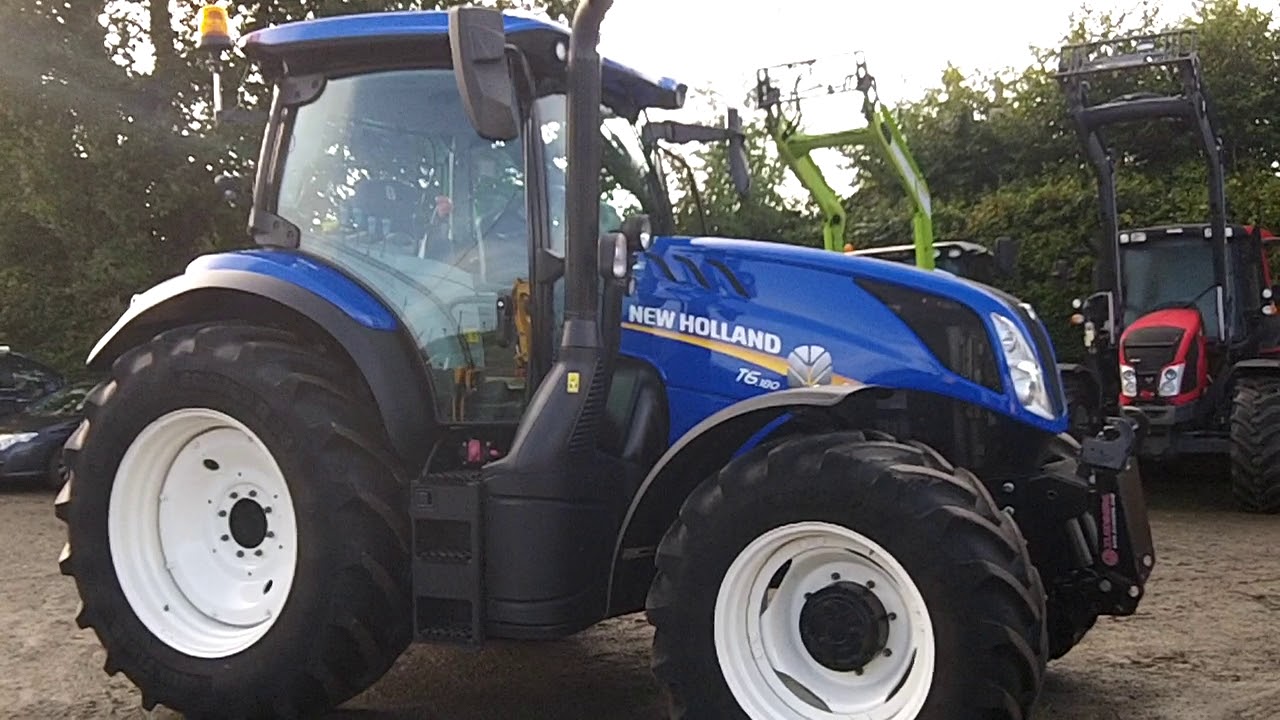 New Holland T6.180 E/C 50KPH c/w Front Linkage - YouTube