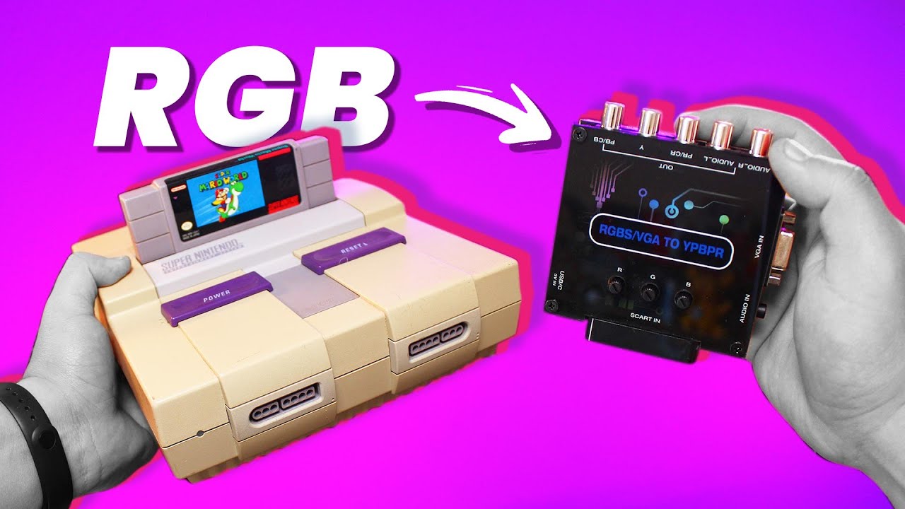 SNES a Componente SIN MODIFICAR 🔵🟢🟠 - Bitfunx RGBS a YPBPR para juegos ...