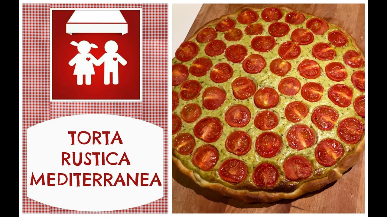 Torta Rustica Mediterranea,con pesto e pomodorini.(Piatto Unico) 2C+K ...