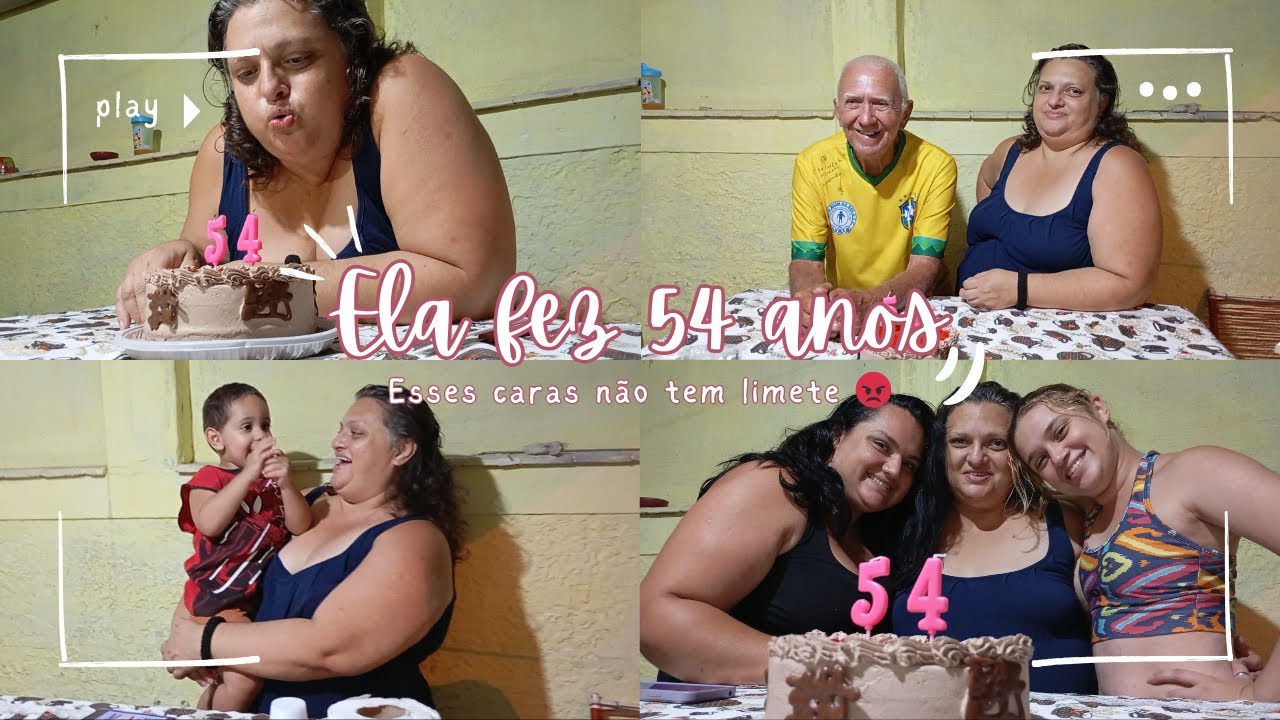 Aniversário de 54 anos da minha Mãe - YouTube