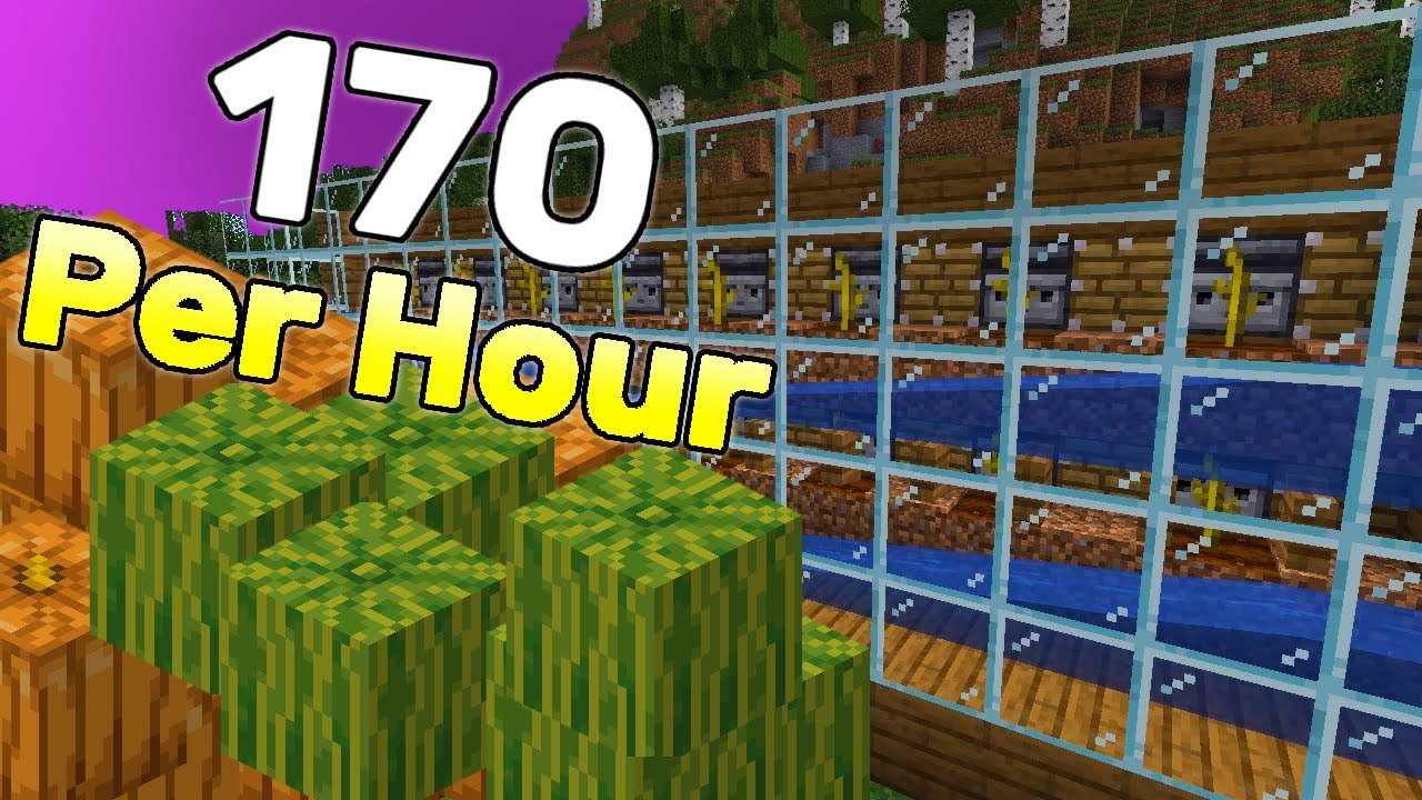 Simple Pumpkin Farm Minecraft Tutorial - YouTube