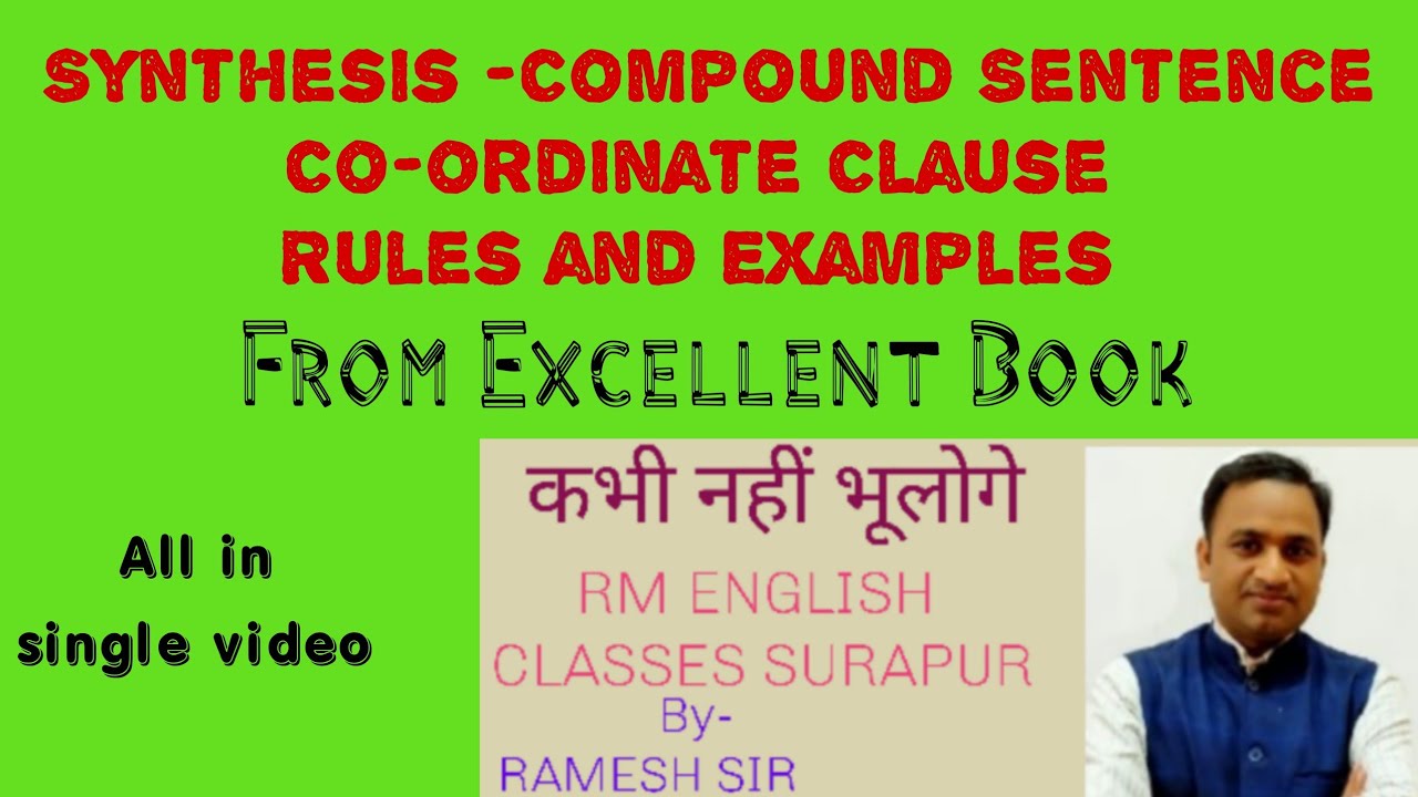 Compound Sentence Rules and Examples from excellent book explained with ...