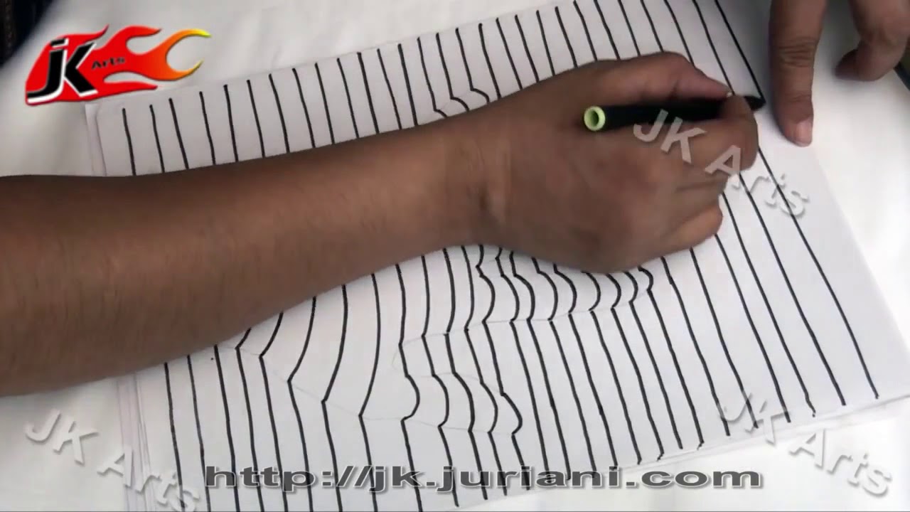 DIY How to draw 3D Hand Illusion JK Arts 030 - YouTube