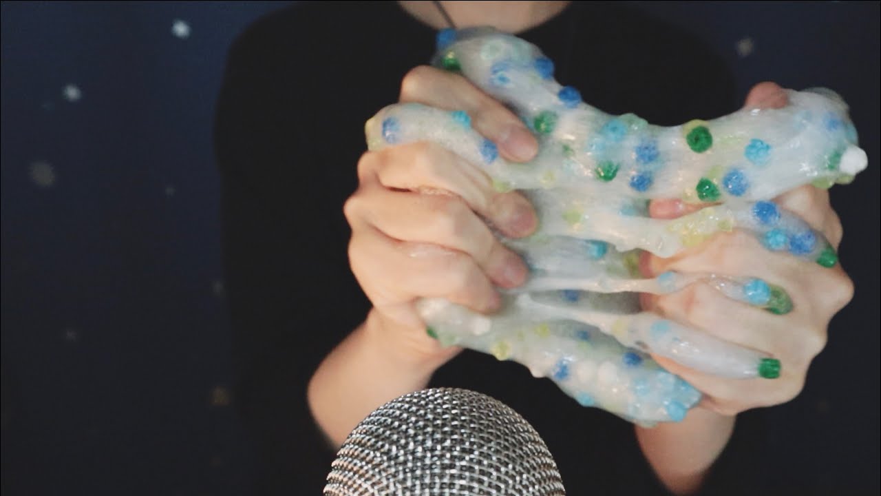 ASMR | Slime popping and sticky sounds | aggressive | no talking - YouTube