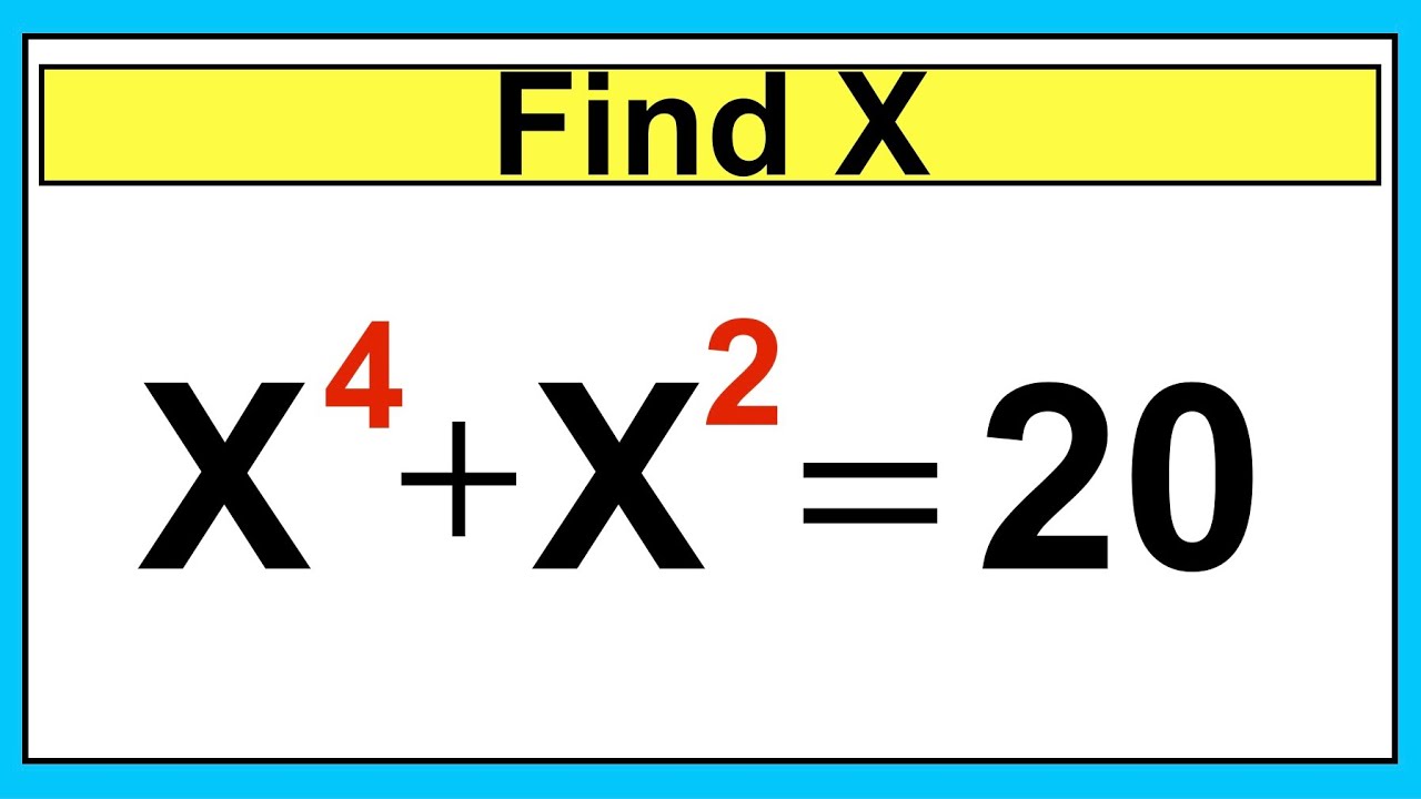 Nice Algebra Math Simplification |Find the Value of X - YouTube