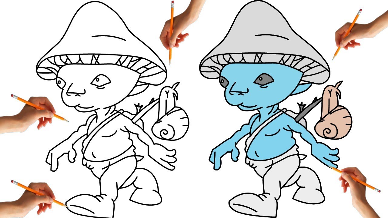 cómo dibujar el gato pitufo | como dibujar el gato pitufo | how to draw ...
