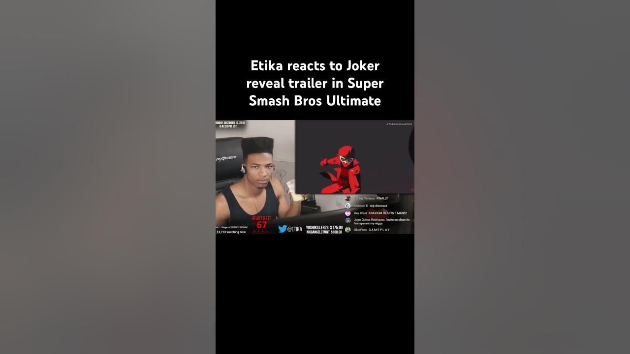 Etika reacts to Joker reveal trailer in Super Smash Bros. Ultimate #etika #joyconboyzforever ...