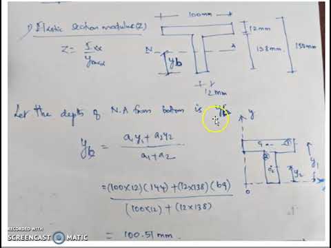 Shape factor for triangle and T section - YouTube