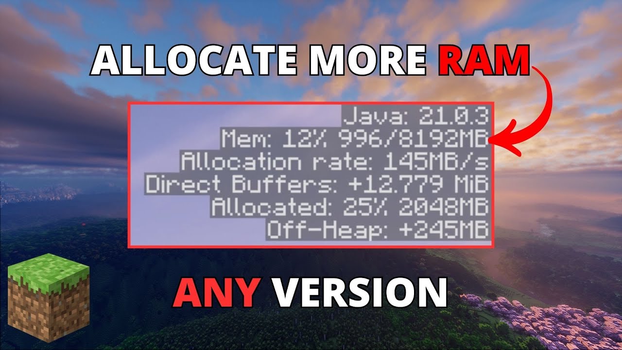 How To Allocate More Ram To Minecraft Any Version (2025 Tutorial) - YouTube