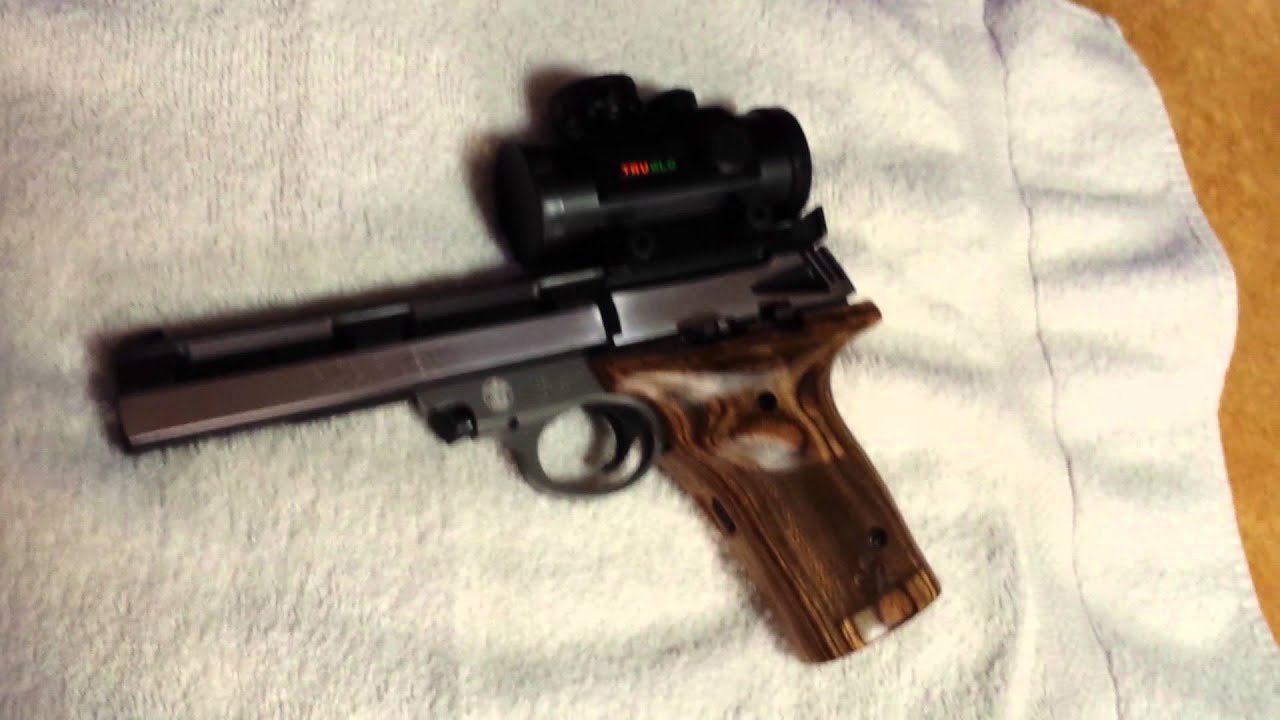 Smith & Wesson 22A-1 Polished With Walnut Grip - YouTube