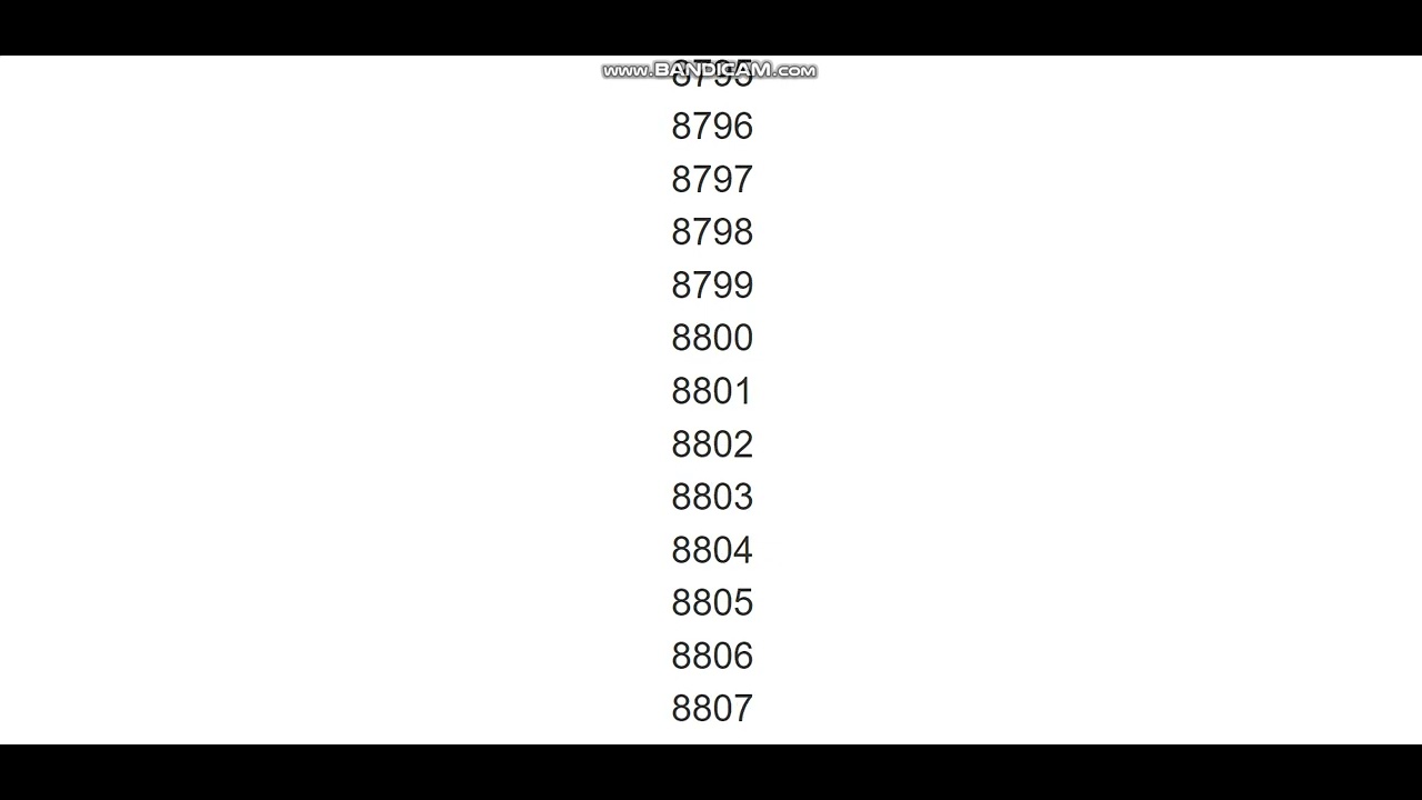 Numbers 1-26000 - YouTube