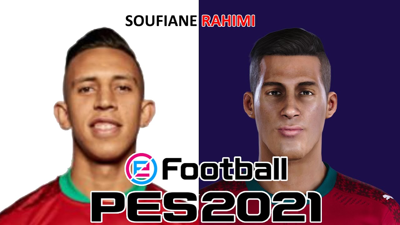 SOUFIANE RAHIMI | PES 2019/2020/2021 | FACE BUILD & STATS - YouTube