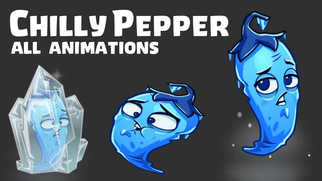 Chilly Pepper All Animations Showcase | Plants vs Zombies 2 10.1.1 ...