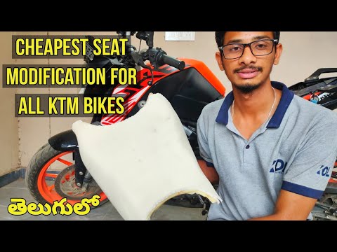 Seat modification for all KTM bikes in telugu || @duke125 - YouTube