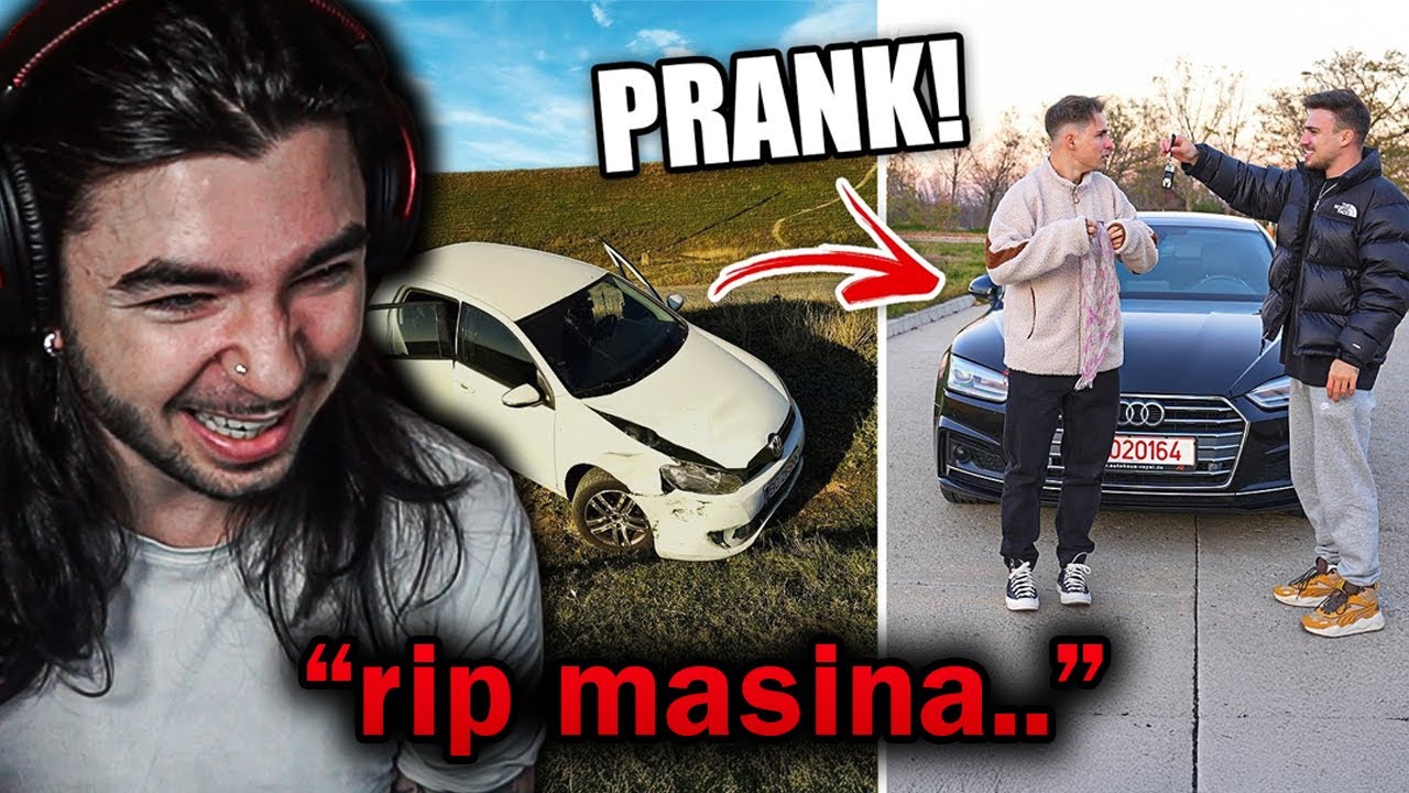 TheRealRed reactioneaza la SNIK PRANK! I-AM DISTRUS MAȘINA ȘI I-AM ...