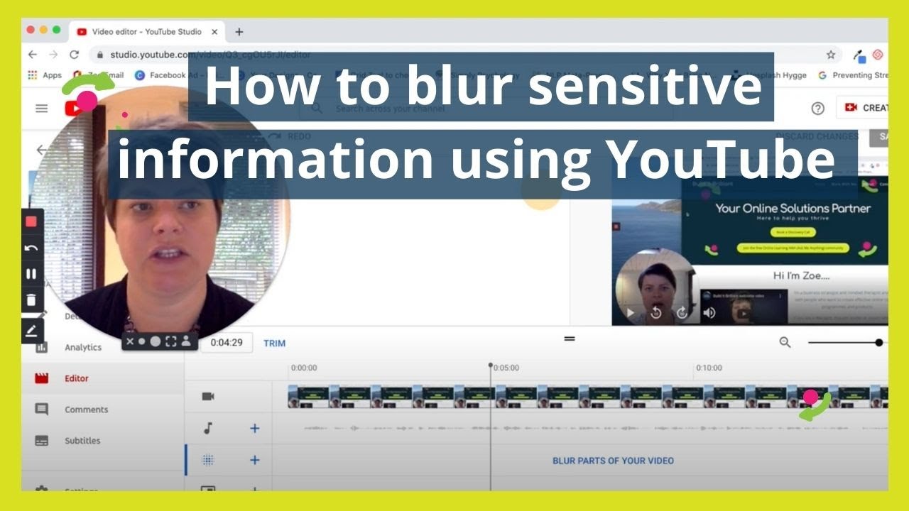 How to blur sensitive information using Youtube (2020) - YouTube