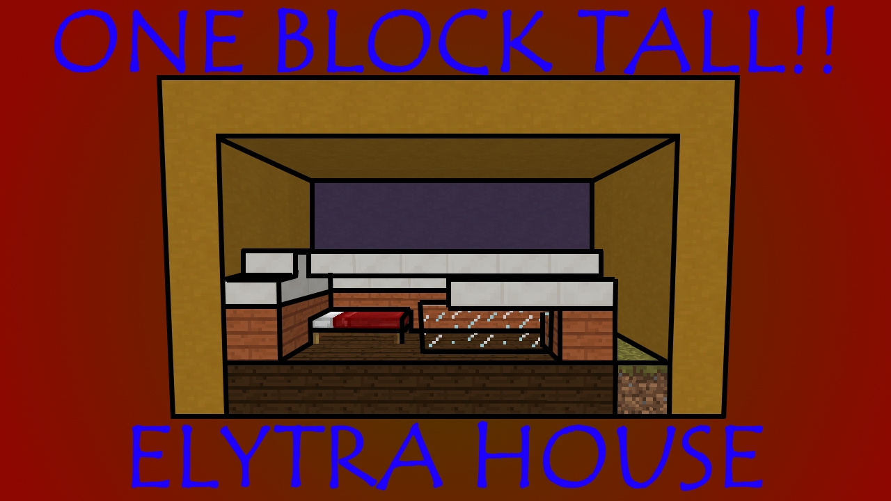 [SIMPLE] One Block Tall Elytra House! - YouTube