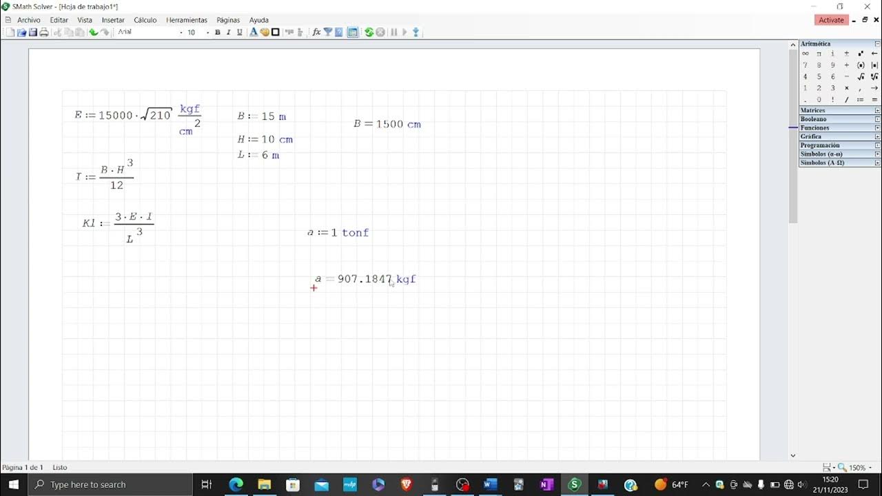 Como convertir unidades en Smath Solver/ Studio - YouTube