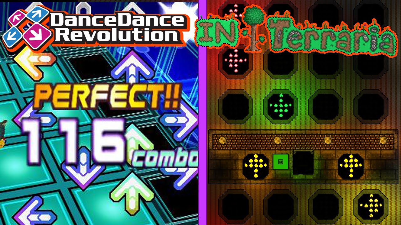 DANCE DANCE REVOLUTION IN TERRARIA - YouTube