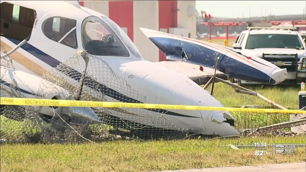 VIDEO: Pilot uninjured after small plane crash at St. Pete airport ...